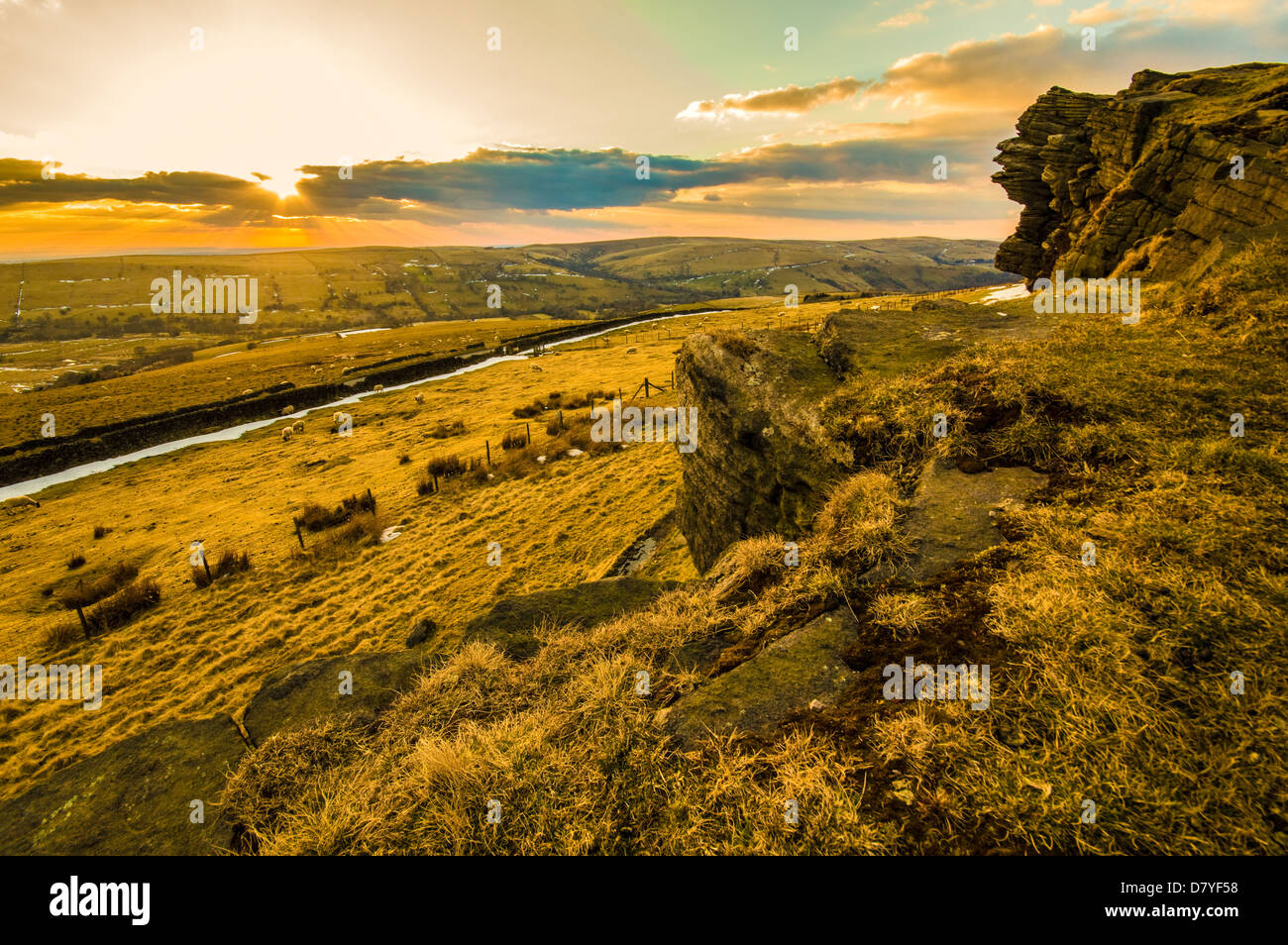 Windgather Rocks, Peak District Stock Photo - Alamy