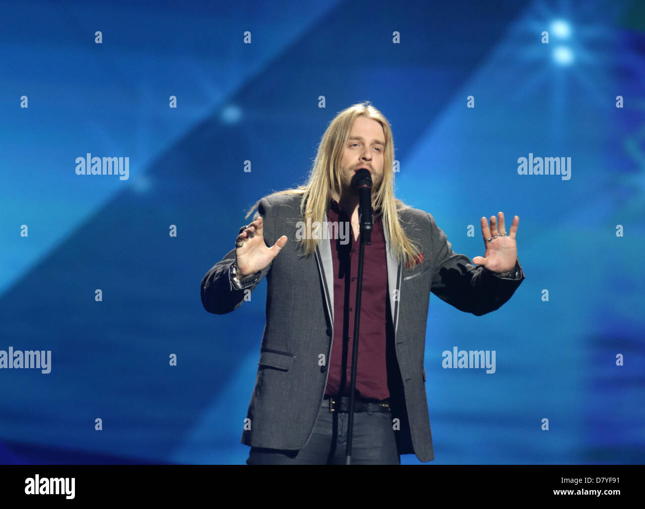 Singer Eythor Ingi representing Iceland performing during the dress ...