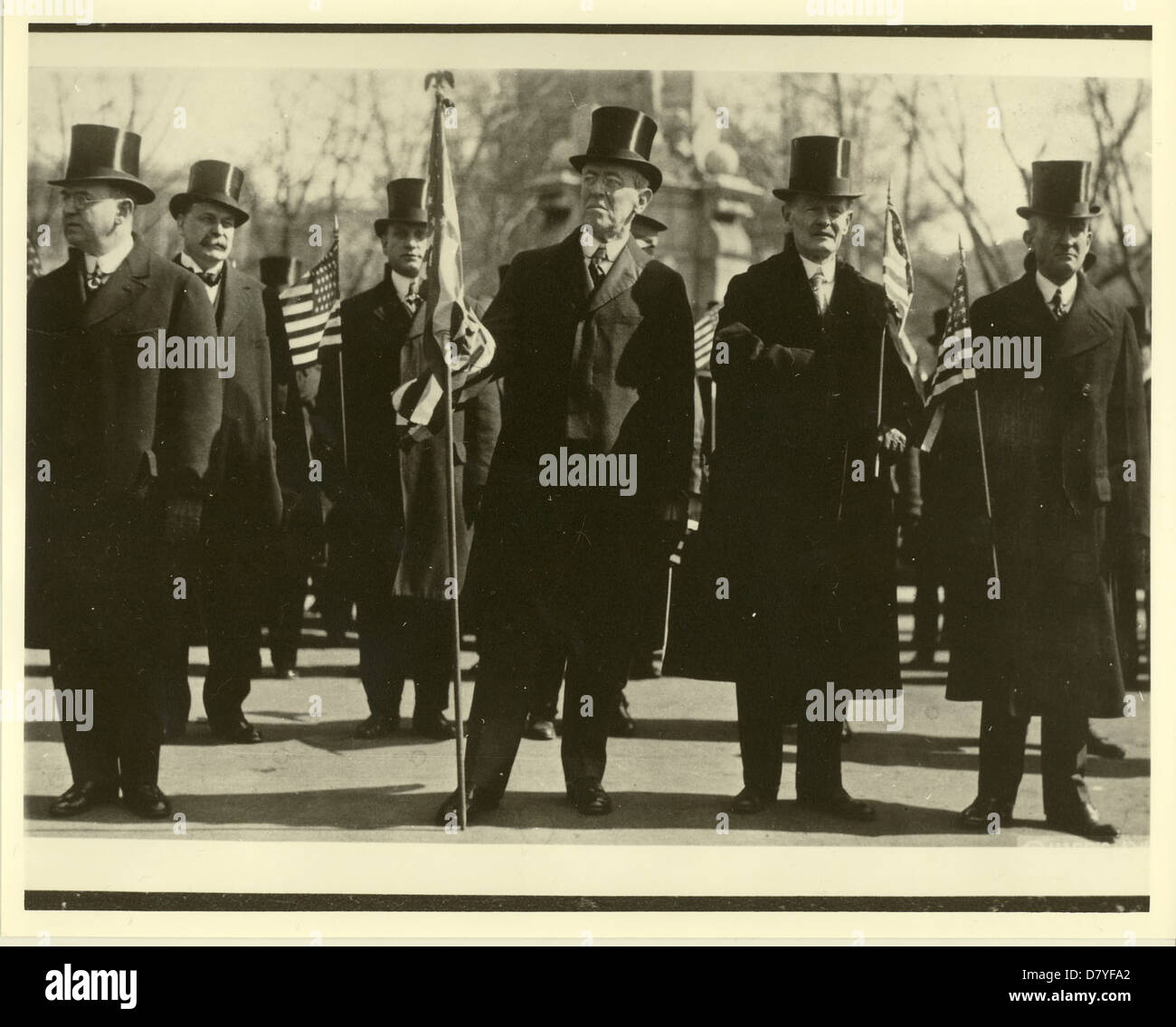A historical photograph of President Woodrow Wilson’s second ...
