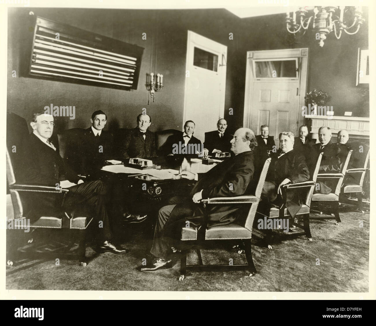 President woodrow wilson cabinet hi-res stock photography and images ...