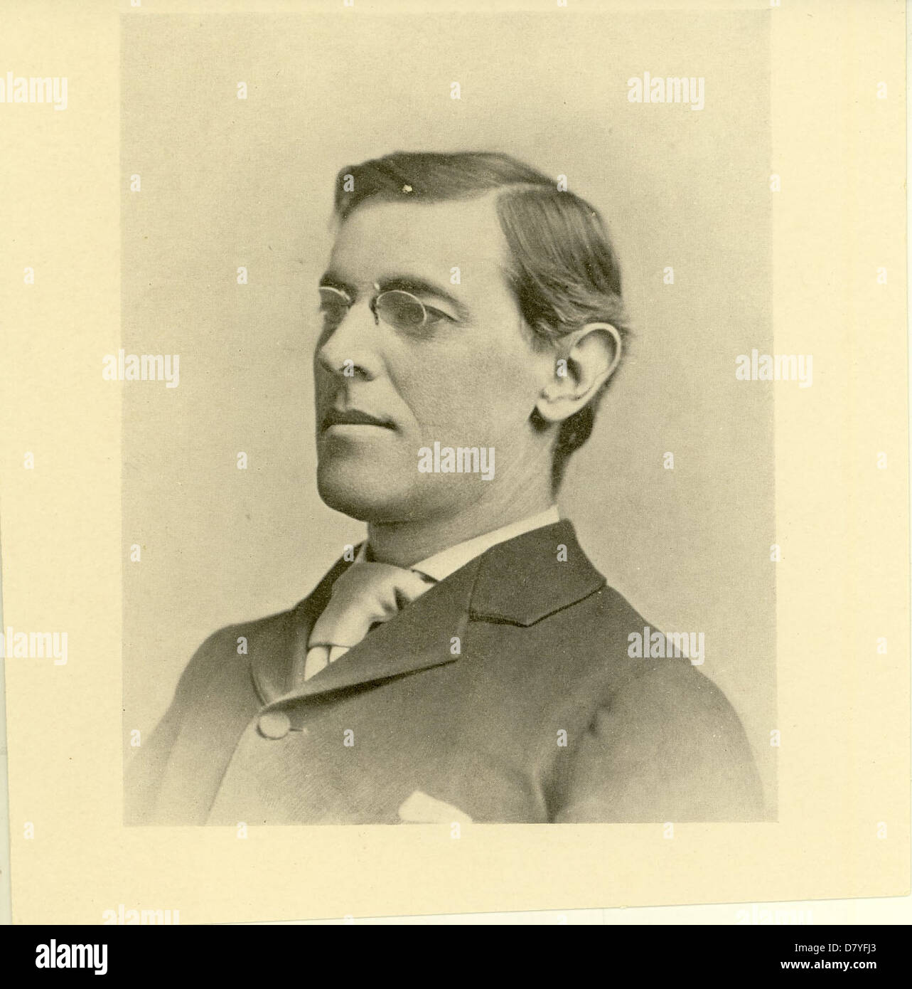 A formal portrait of Woodrow Wilson, the 28th president of the United ...