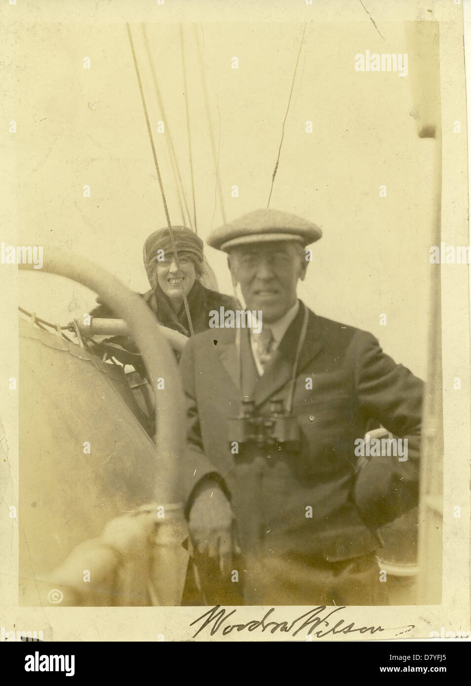 President wilson aboard ship hi-res stock photography and images - Alamy