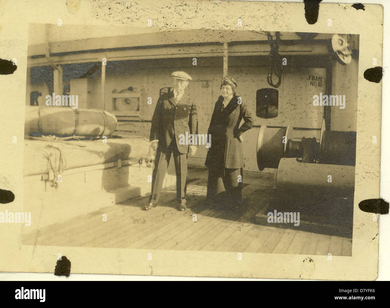 This image shows President Wilson aboard the U.S.S. George Washington ...