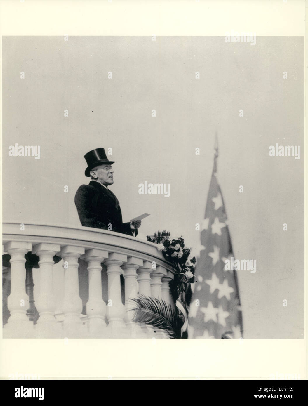 This image captures President Woodrow Wilson during his second ...