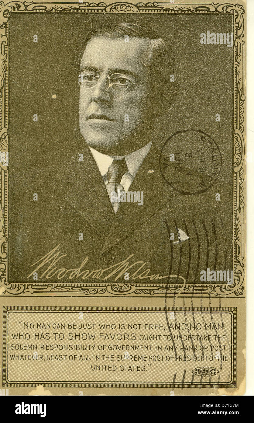 Woodrow wilson campaign poster hi-res stock photography and images - Alamy