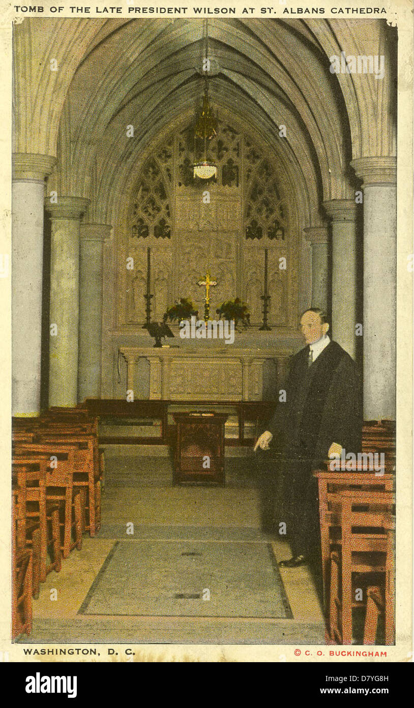 The photograph of Wilson's Crypt, located in the National Cathedral in ...