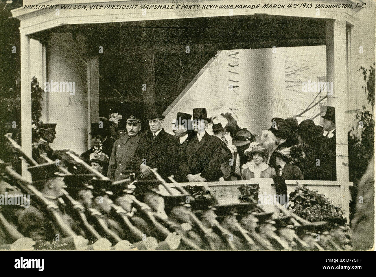 A historical moment featuring U.S. President Woodrow Wilson and General ...