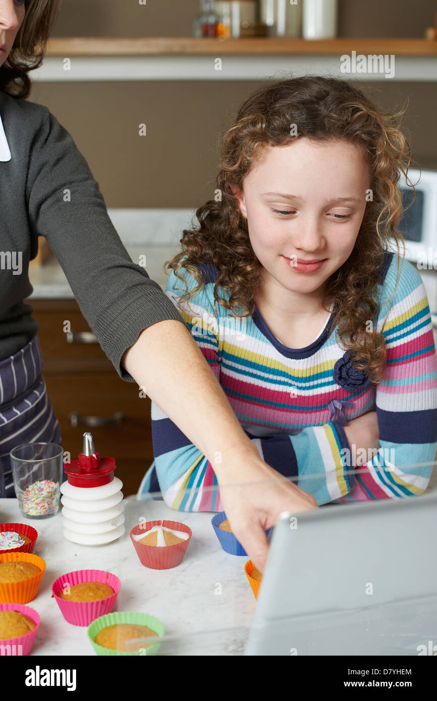 Close up woman helping daughter hi-res stock photography and images - Alamy