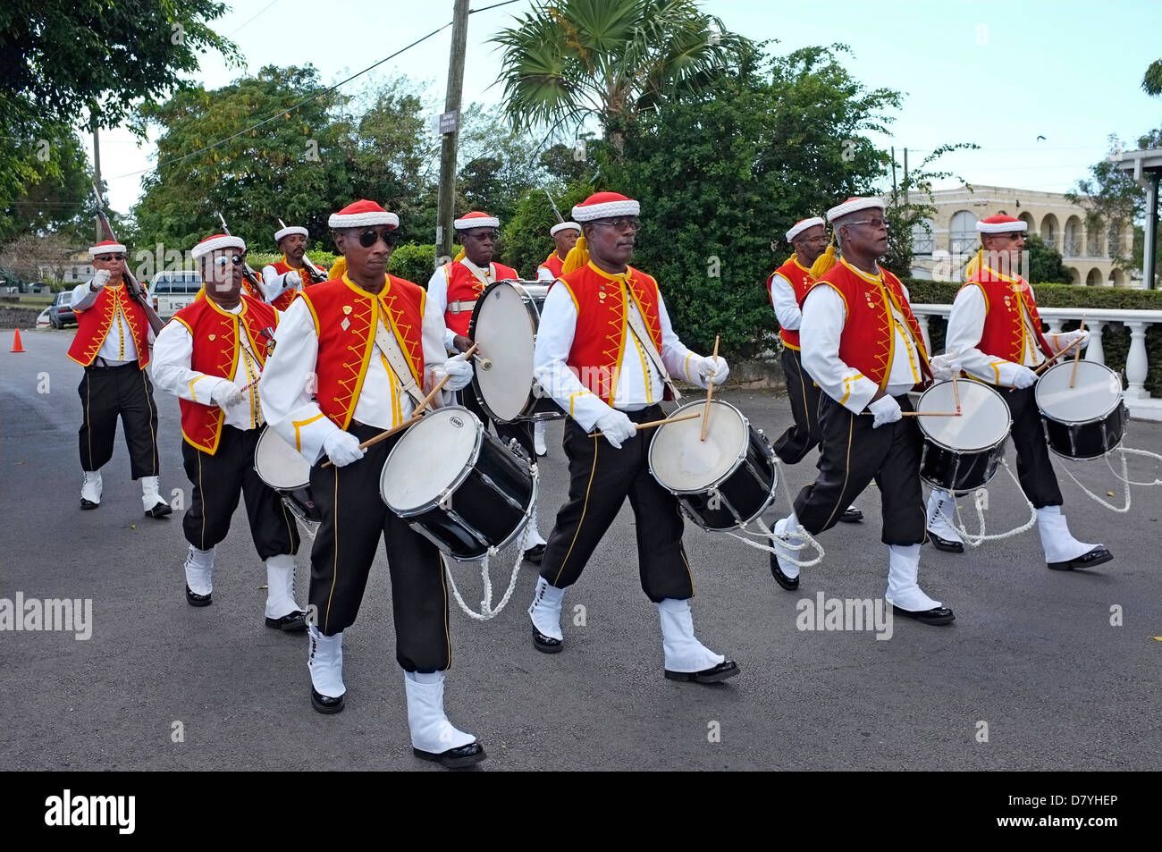 Soldiers at the Garrison Savannah, Bridgetown, Barbados, West Indies ...