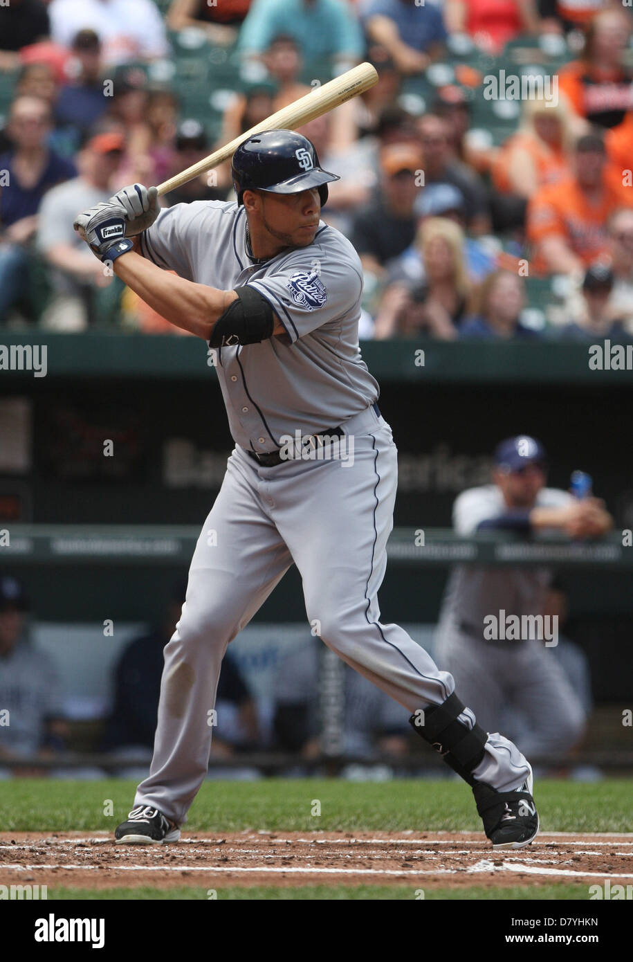 Baltimore, MD, USA. 15th April, 2013. San Diego Padres left fielder ...