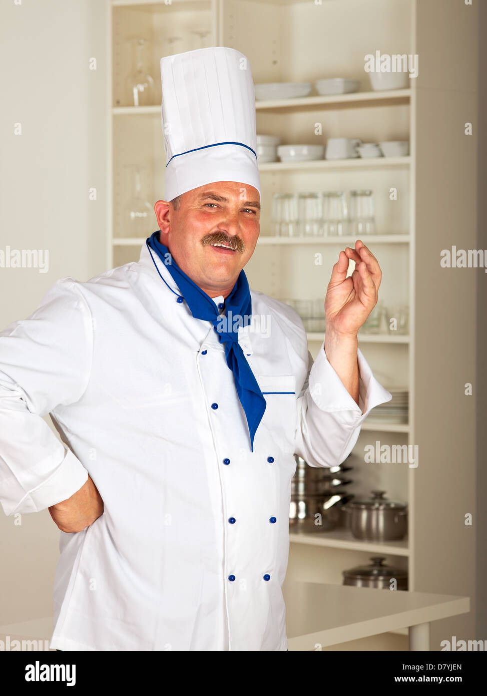 cook in kitchen Stock Photo - Alamy