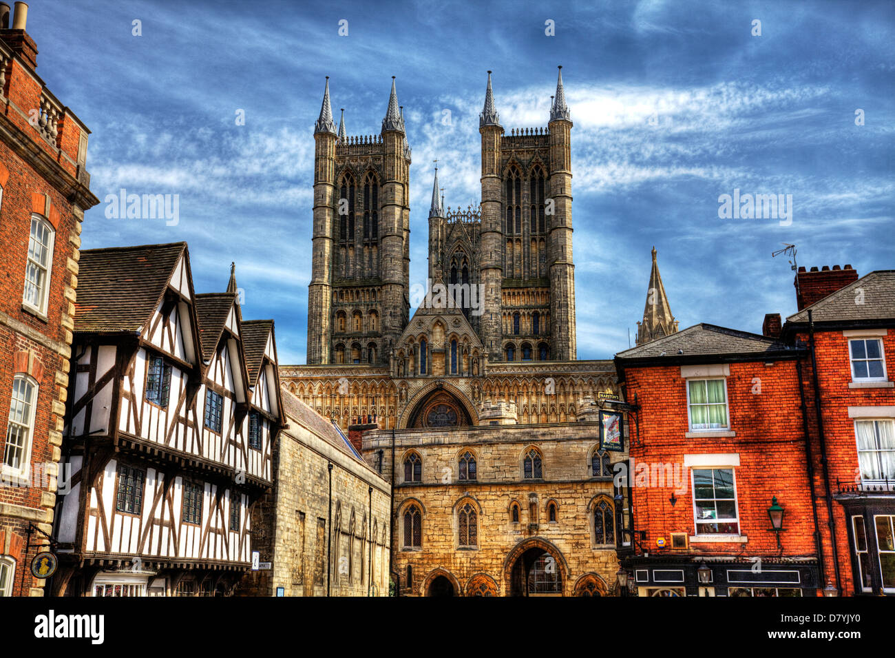 Lincoln Cathedral Lincoln City, Lincolnshire, UK, England Stock Photo ...