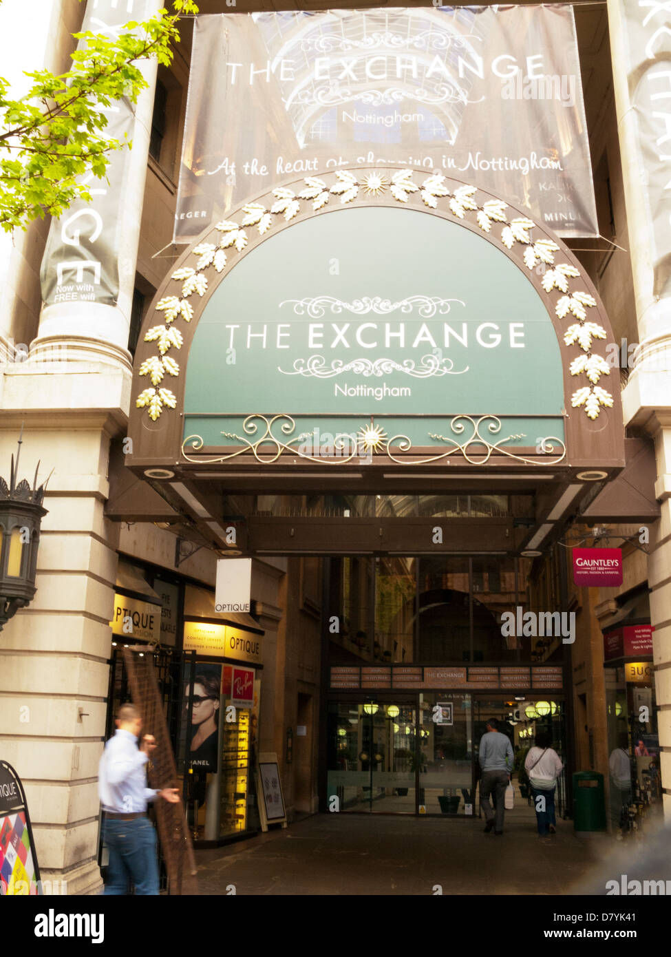 The exchange shopping centre in Nottingham City Centre, Nottinghamshire ...