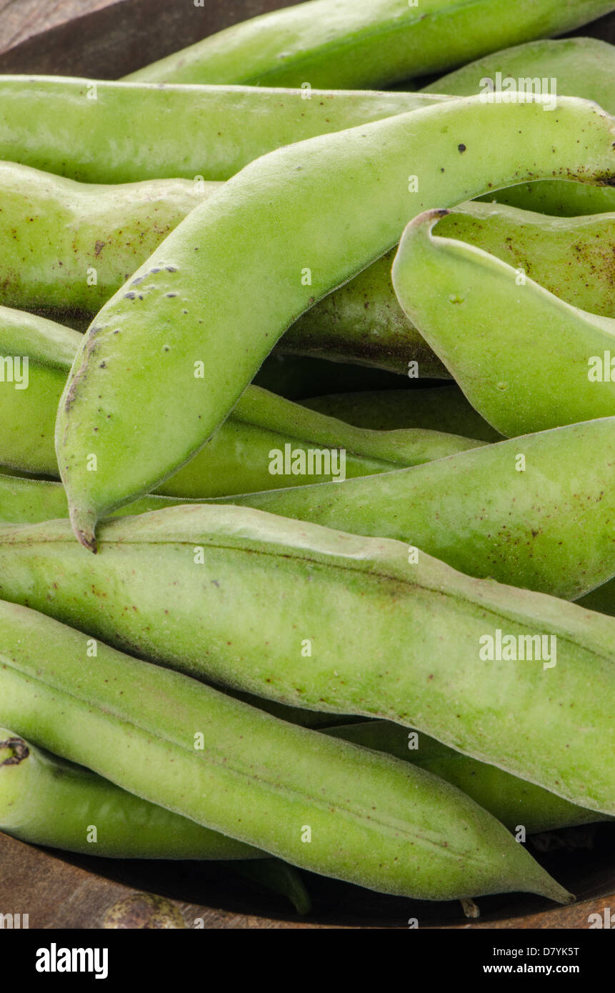 Green beans pod detailed closeup Stock Photo - Alamy