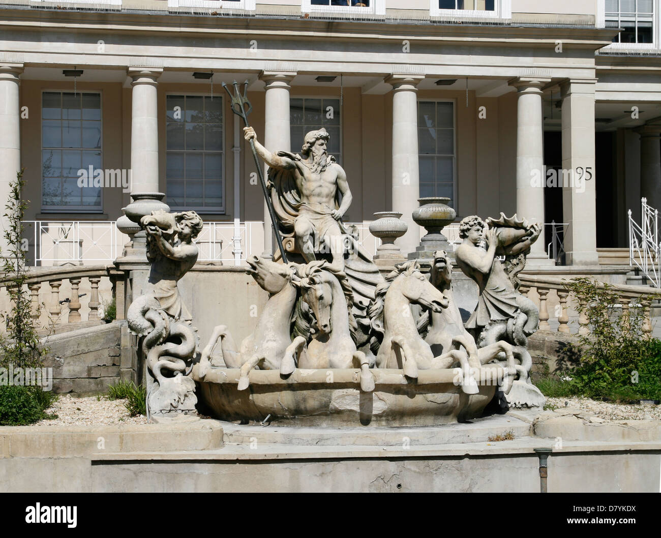 Neptune Fountain Promenade Cheltenham Gloucestershire England UK Stock ...