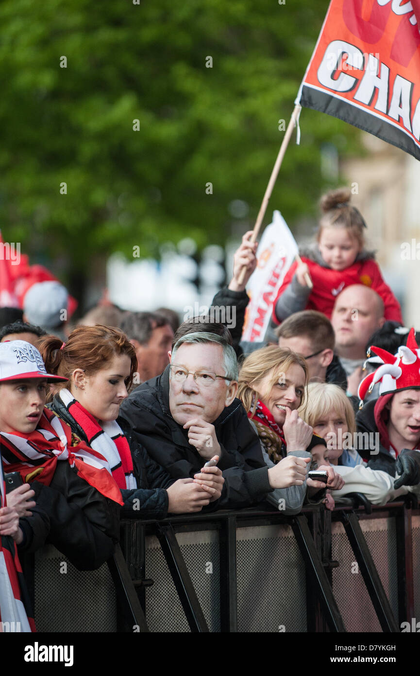 Manchester United Premier League Victory Parade 2013 Stock Photo - Alamy