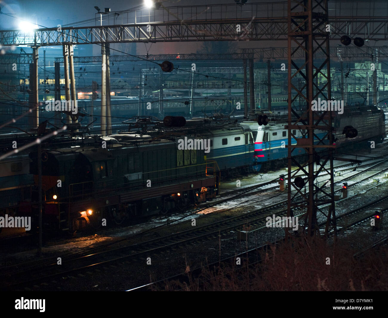 Locomotive headlight at night hi-res stock photography and images - Alamy
