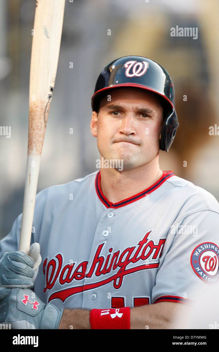 Los Angeles, USA. 15th May, 2013. Washington third baseman Ryan ...