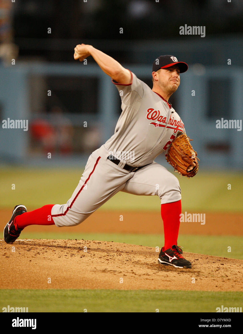 Los Angeles, USA. 15th May, 2013. Washington pitcher Jordan Zimmermann ...