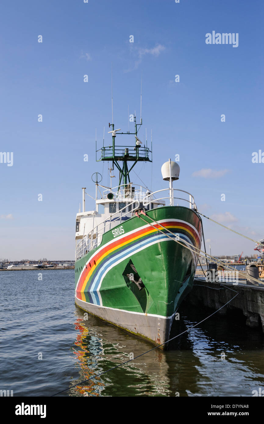 Greenpeace's boat Sirius, Amsterdam, the Netherlands Stock Photo - Alamy