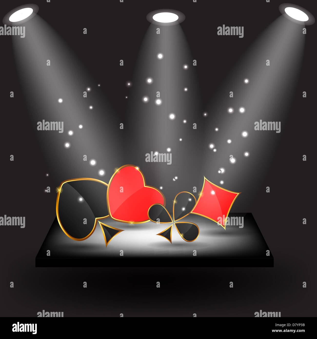 Abstract background with card suits for design. Vector illustration ...