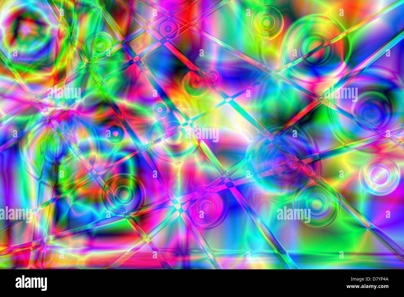 Colorful psychedelic background. Raster illustrations Stock Photo - Alamy