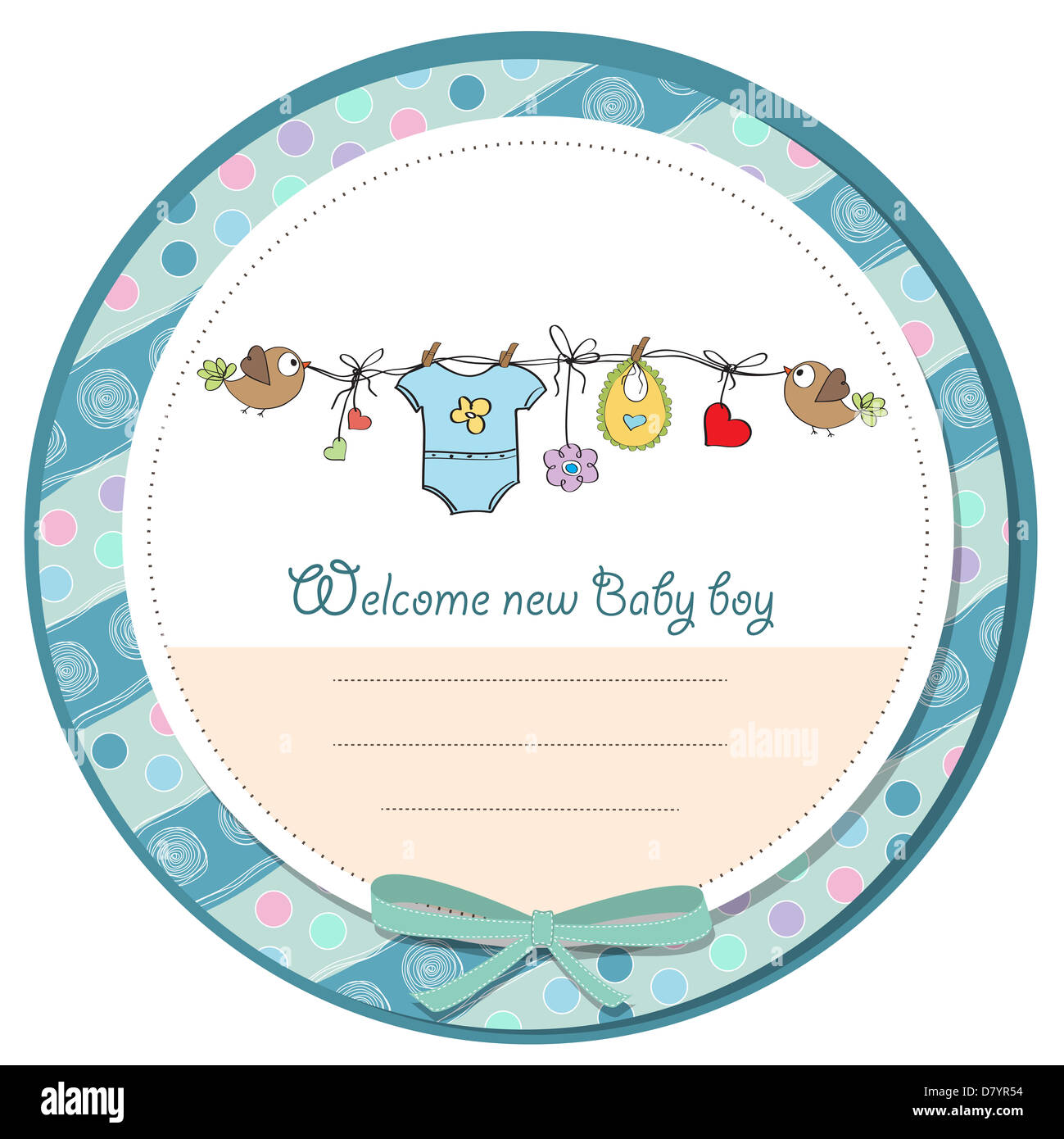 baby boy shower card Stock Photo - Alamy