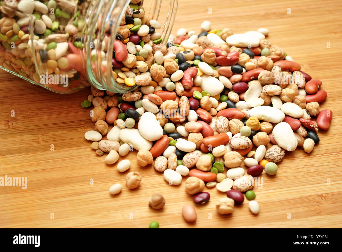 Yellow dried lentil beans hi-res stock photography and images - Alamy