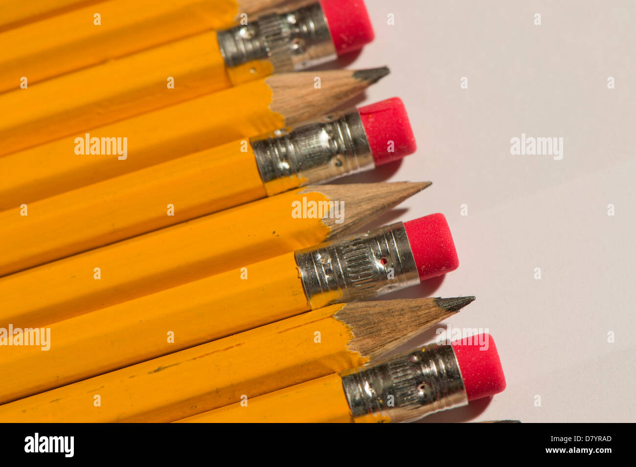 Sharp yellow pencils High Resolution Stock Photography and Images - Alamy