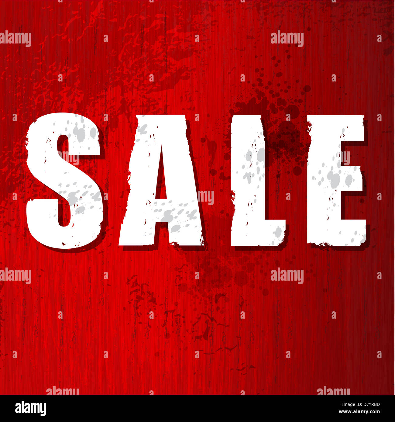 Old damaged sale sign in vector format Stock Photo - Alamy