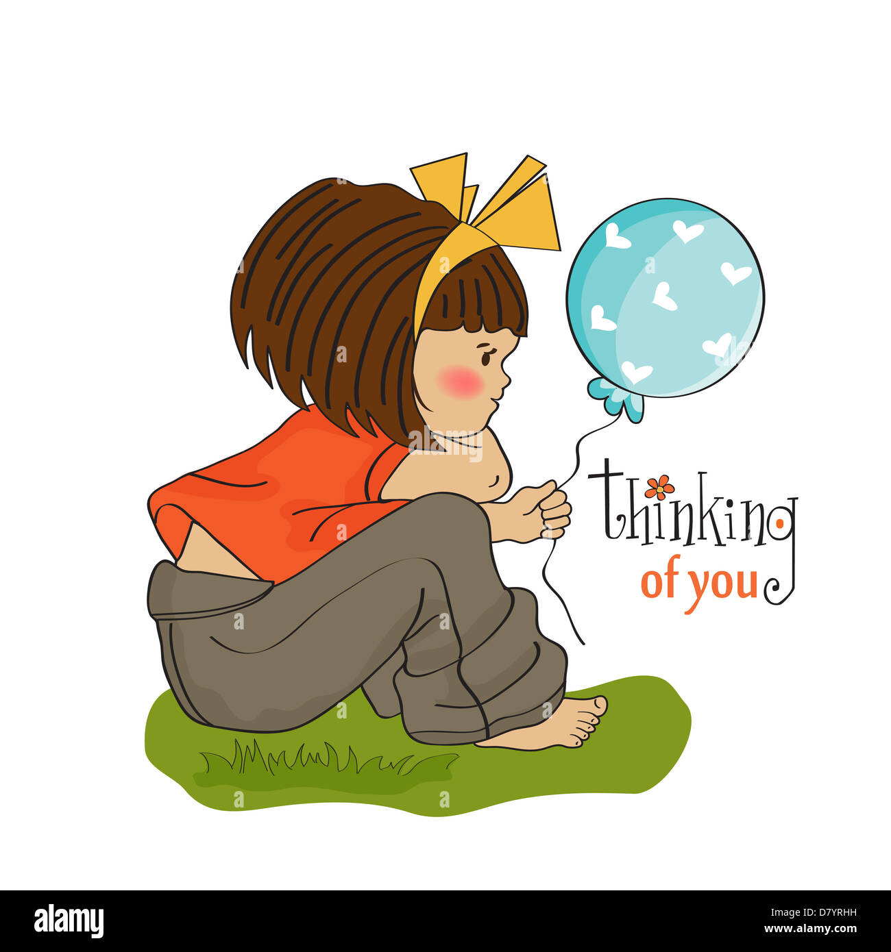 Cartoon Pretty Girl Sitting High Resolution Stock Photography and ...