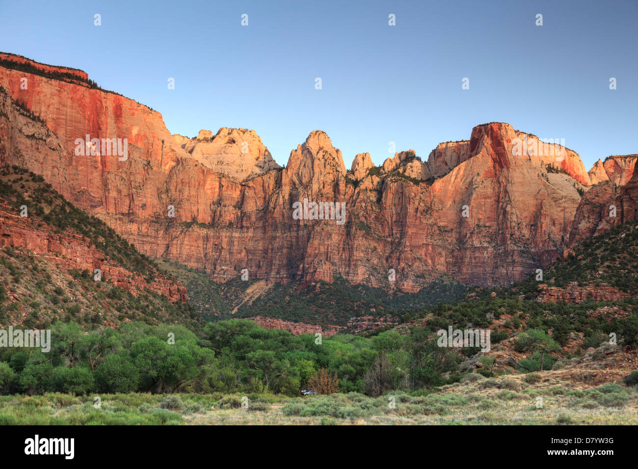 USA, Utah, Zion National Park, Towers of the Virgin Stock Photo - Alamy