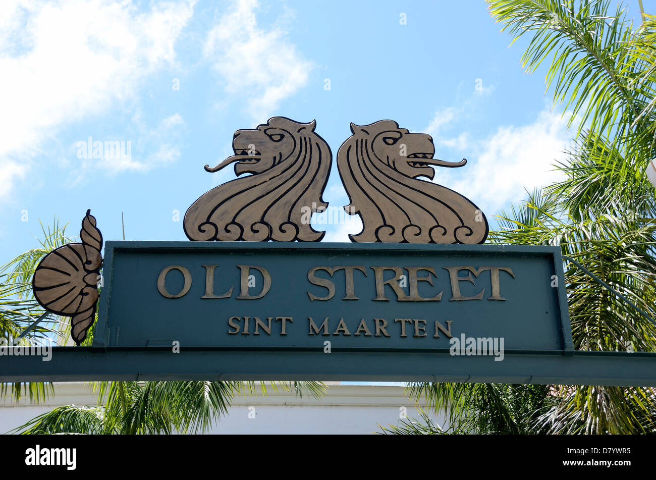 St maarten philipsburg welcome sign hi-res stock photography and images ...