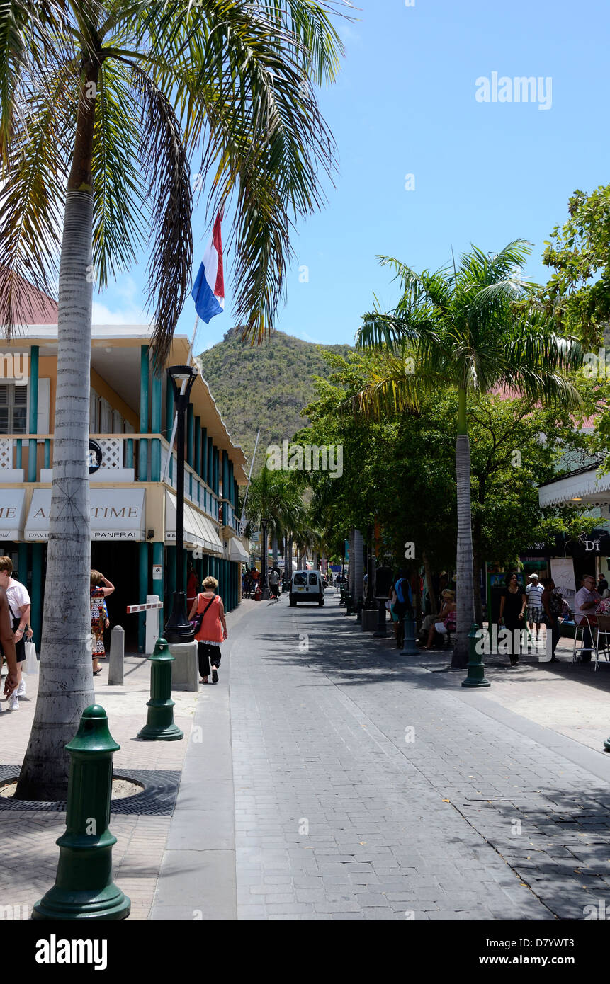 Shopping Philipsburg St Martin Maarten High Resolution Stock ...