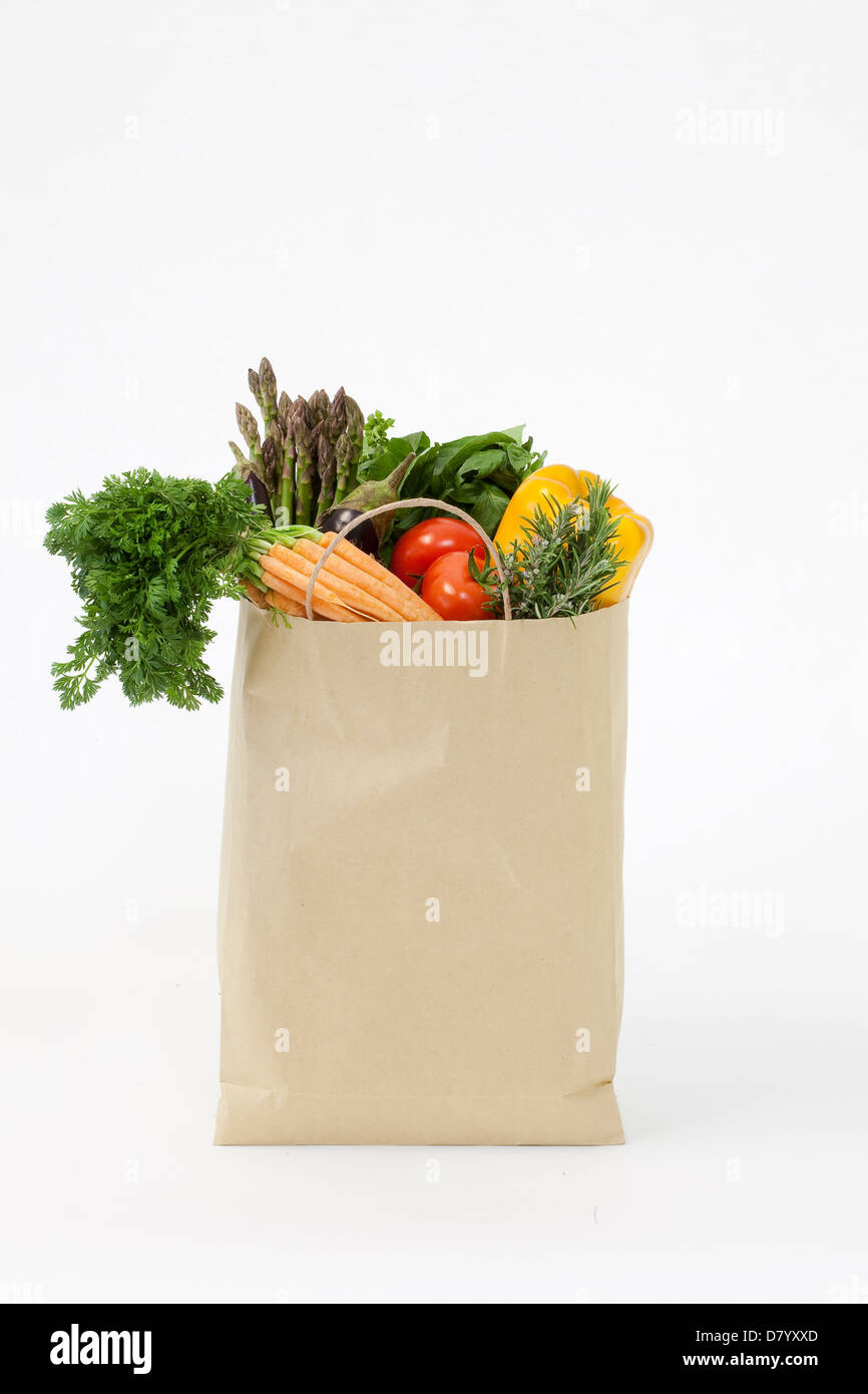 Full paper bag food hi-res stock photography and images - Alamy