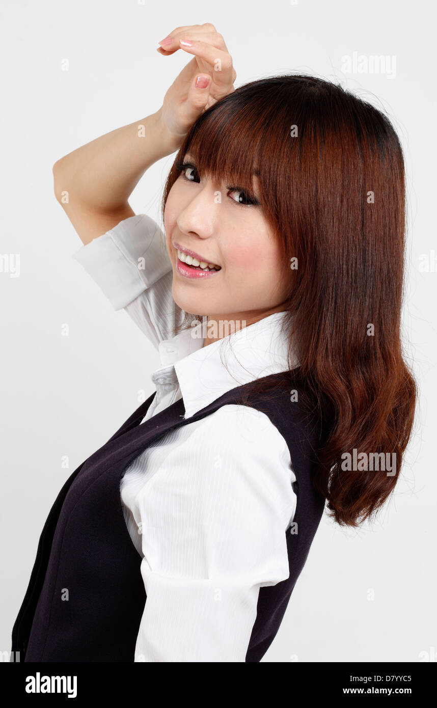 Office lady portrait Stock Photo - Alamy