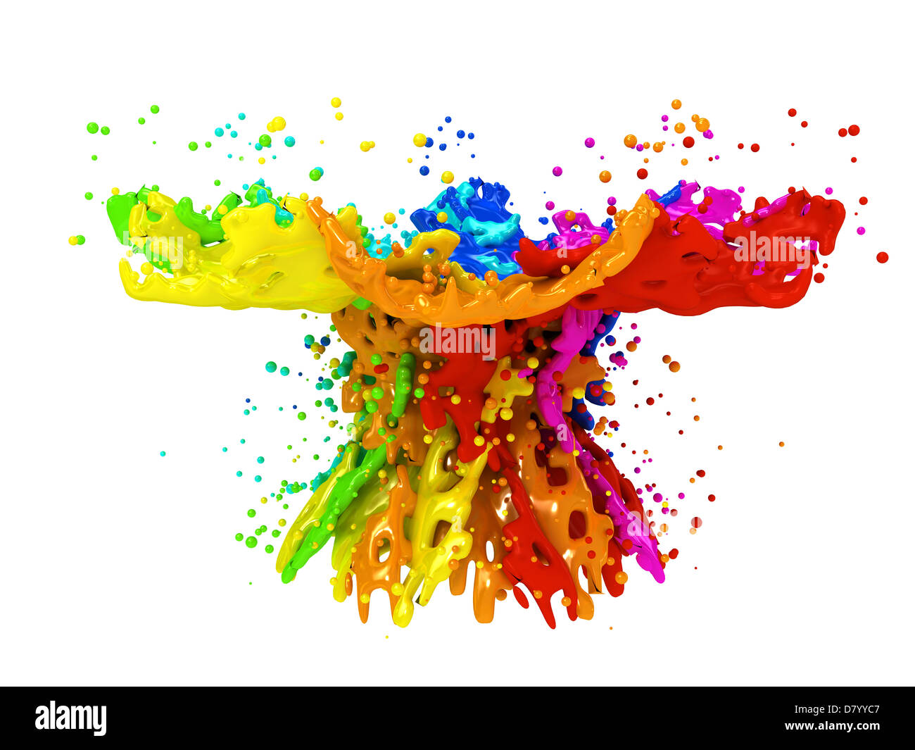 Splattering art brush hi-res stock photography and images - Alamy