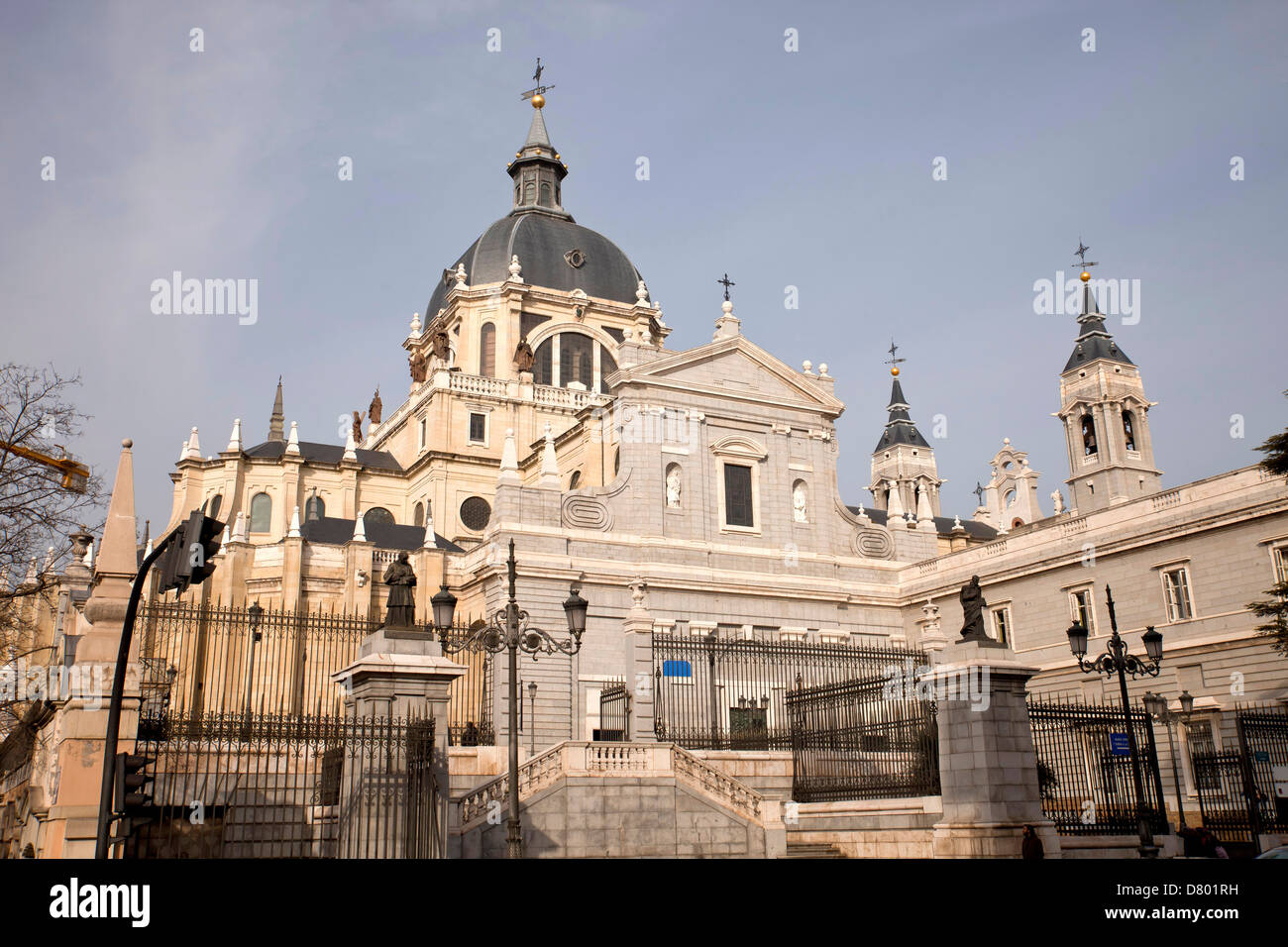 the catholic Almudena Cathedral Santa Maria la Real de La Almudena in ...