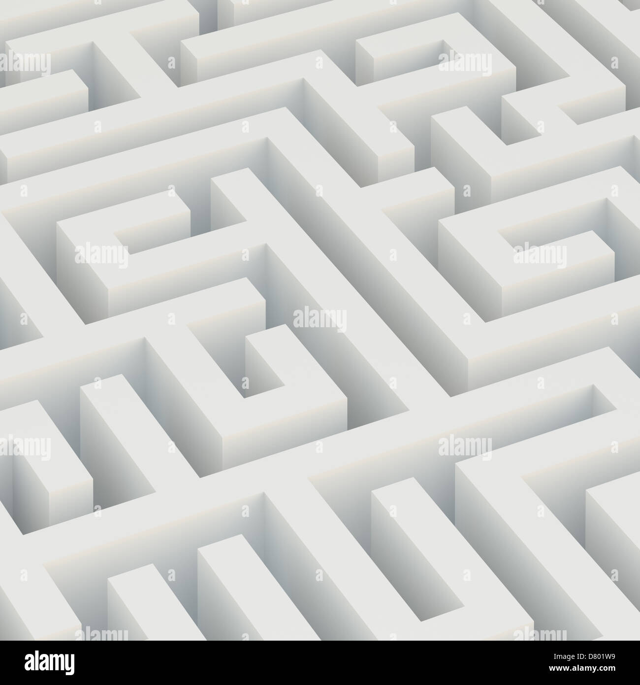 3d Illustration of White Maze Background Stock Photo - Alamy