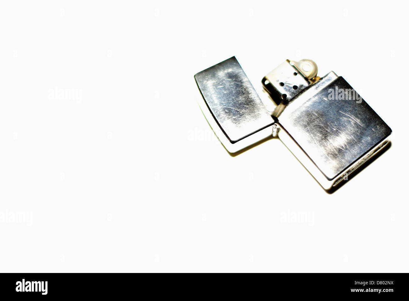 Close up of metal lighter Stock Photo - Alamy