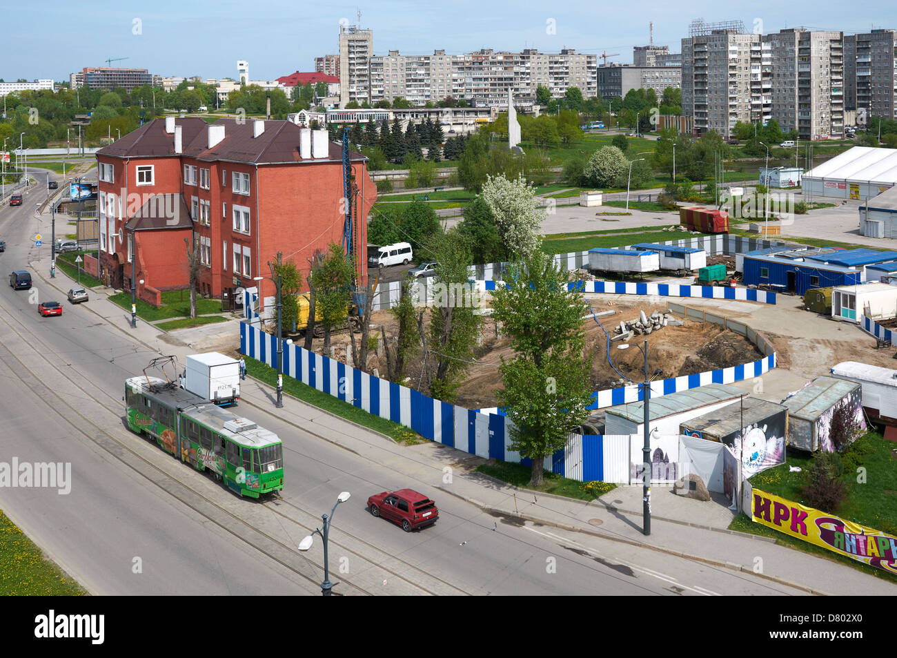 Street of Kaliningrad city. Russia Stock Photo - Alamy