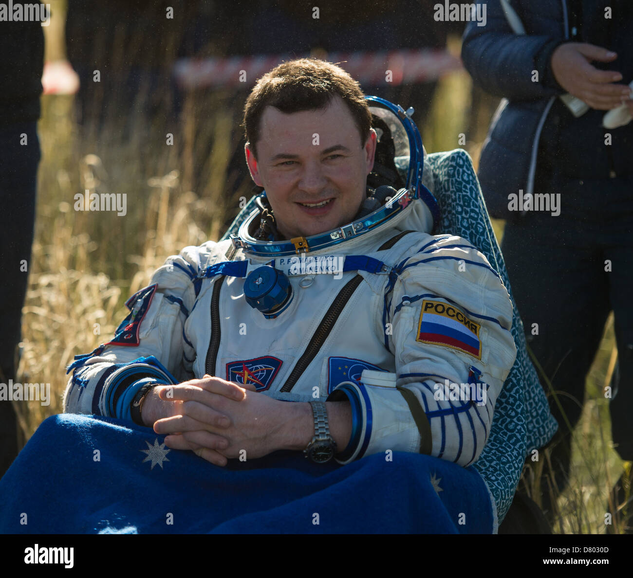 Expedition 35 Landing (201305140014HQ Stock Photo - Alamy