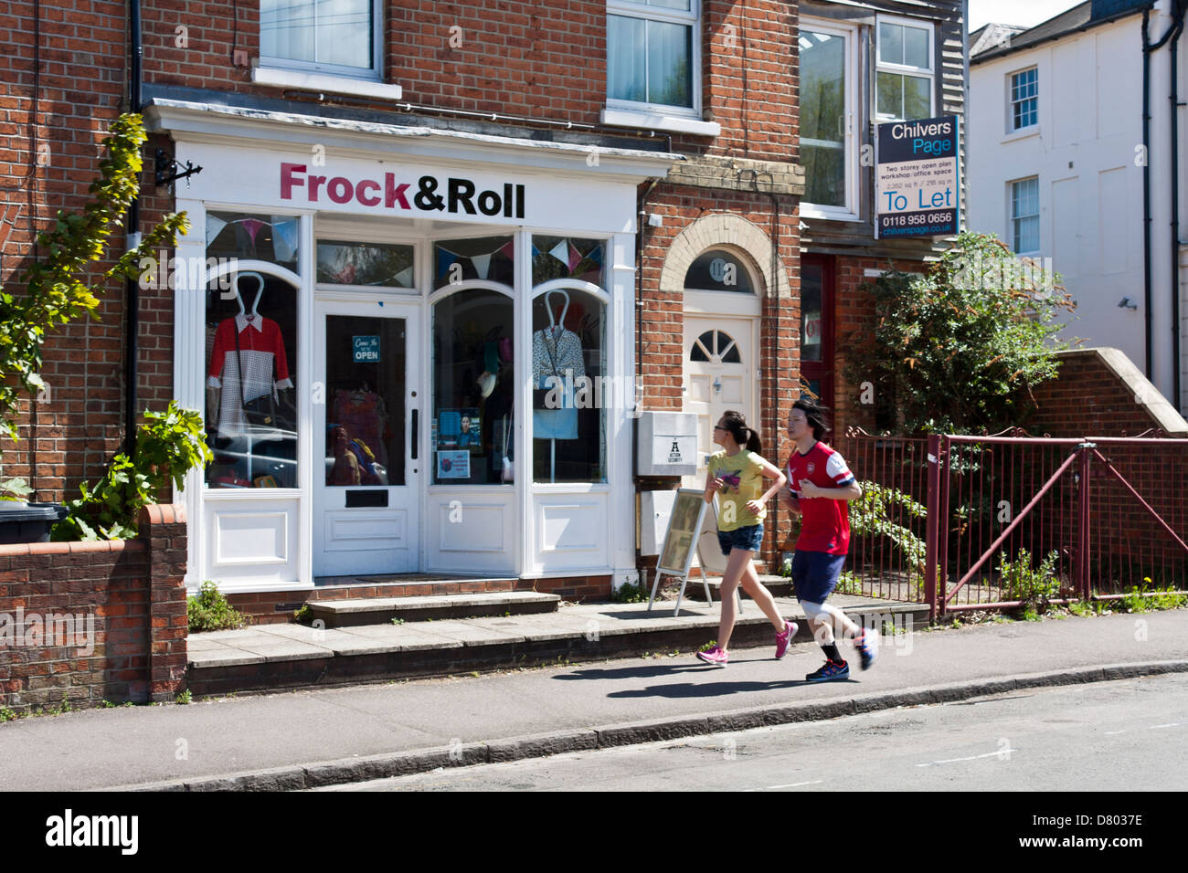 Vintage clothes shop exterior Stock Photo - Alamy
