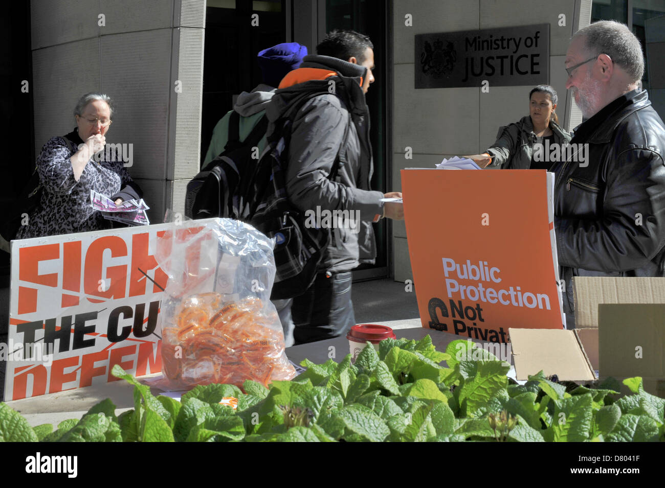 Members of NAPO, the union of probation officers and family court ...