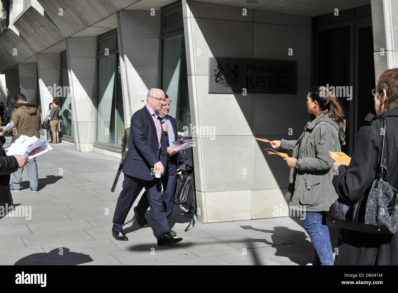 Members of NAPO, the union of probation officers and family court ...