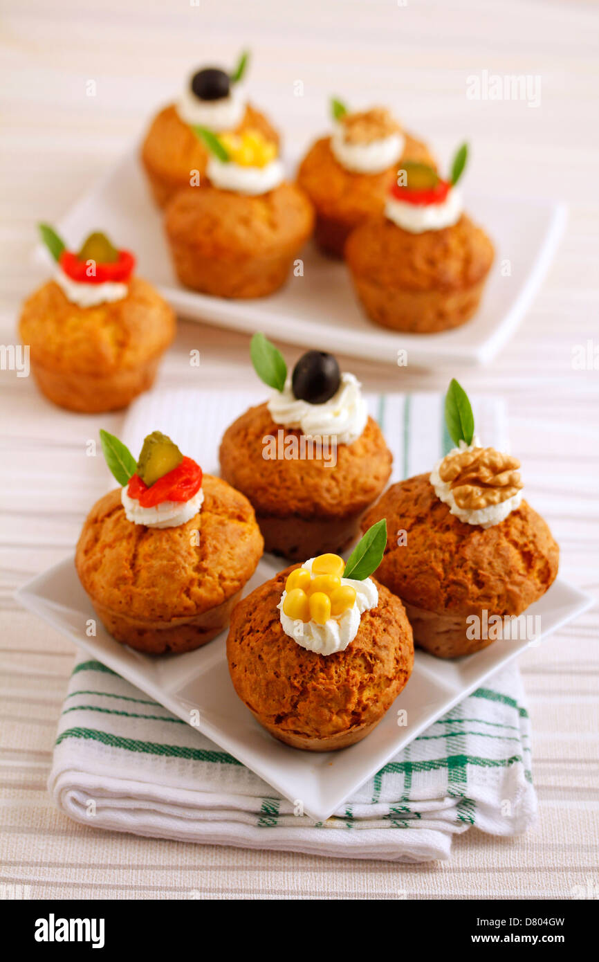 Gourmet cupcakes yellow icing prepared hi-res stock photography and ...