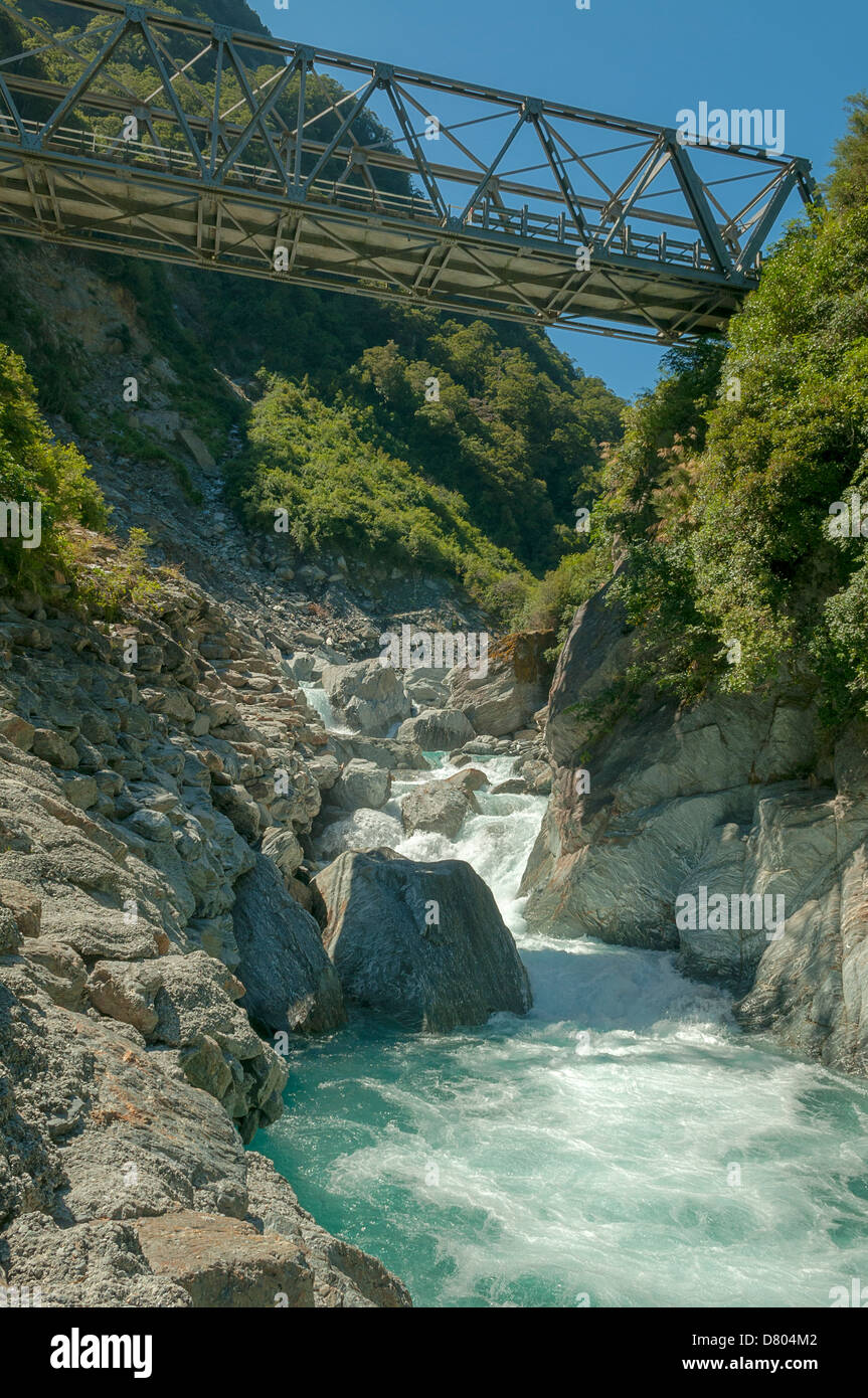 Falls at Gate of Haast, Haast Pass, West Coast, New Zealand Stock Photo ...