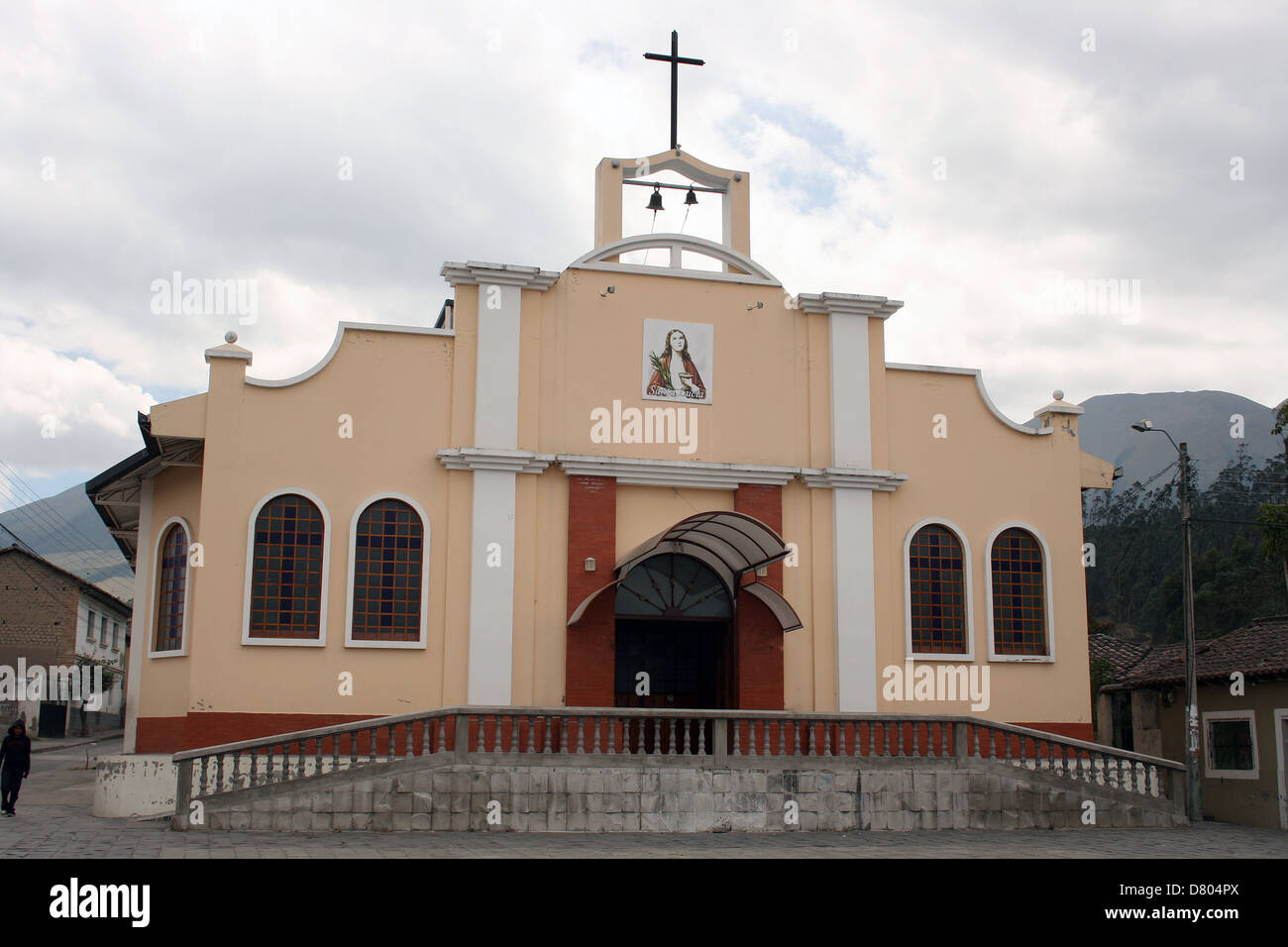 The Catholic Church in the town of Peguche, Ecuador Stock Photo - Alamy