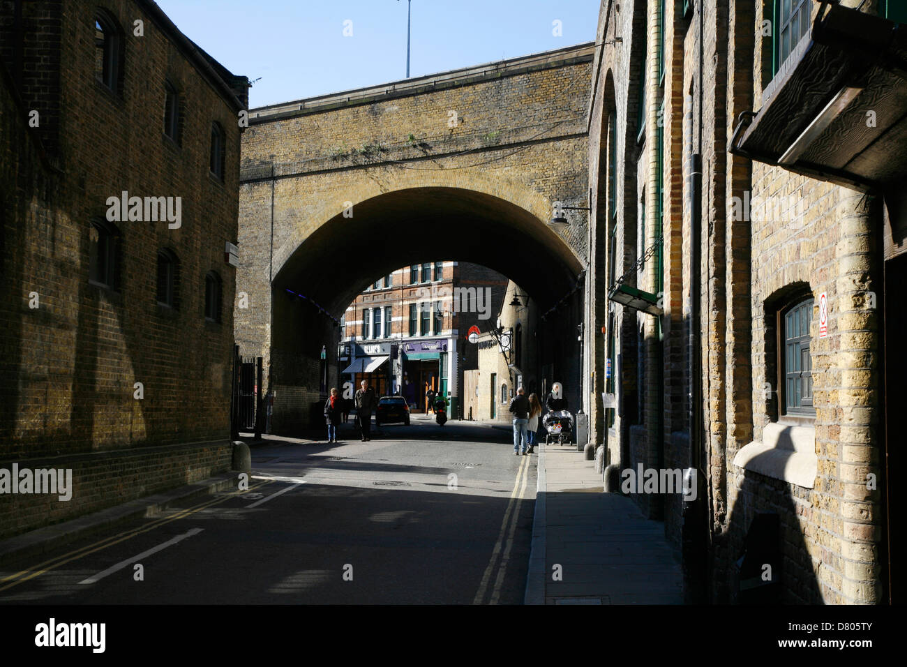 View down Stoney Street towards Borough Market, Southwark, London, UK ...