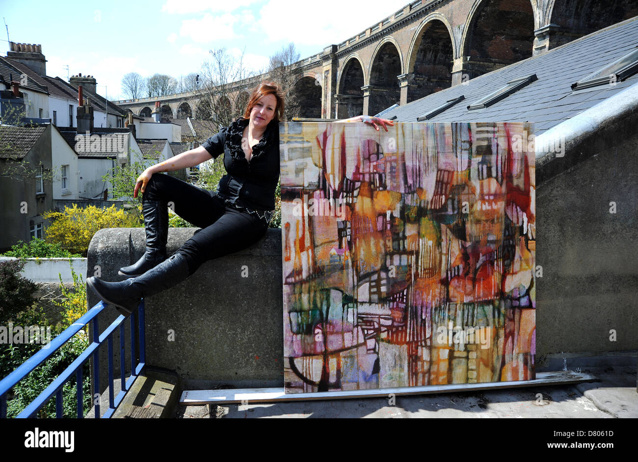Artist Caia Matheson from Brighton with 'Jubilation' which was ...
